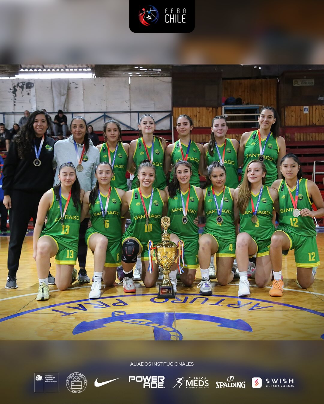 Nacional Femenino Sub 17 Basquetbol: Santiago contundente campeón ...